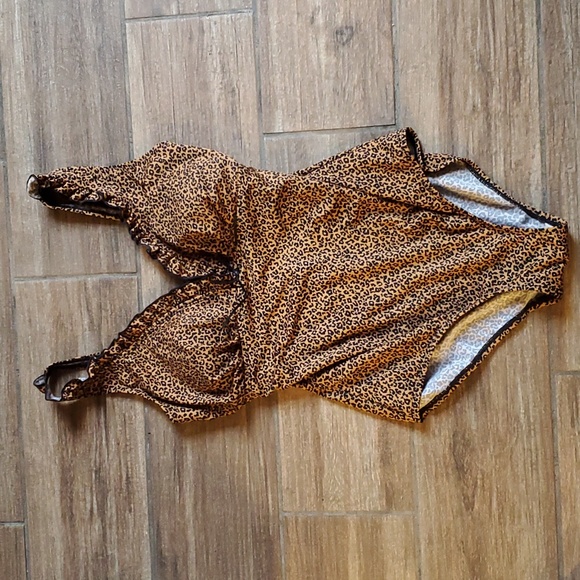Vintage | Swim | Vintage Gabar Leopard Print Onepiece Swimsuit | Poshmark